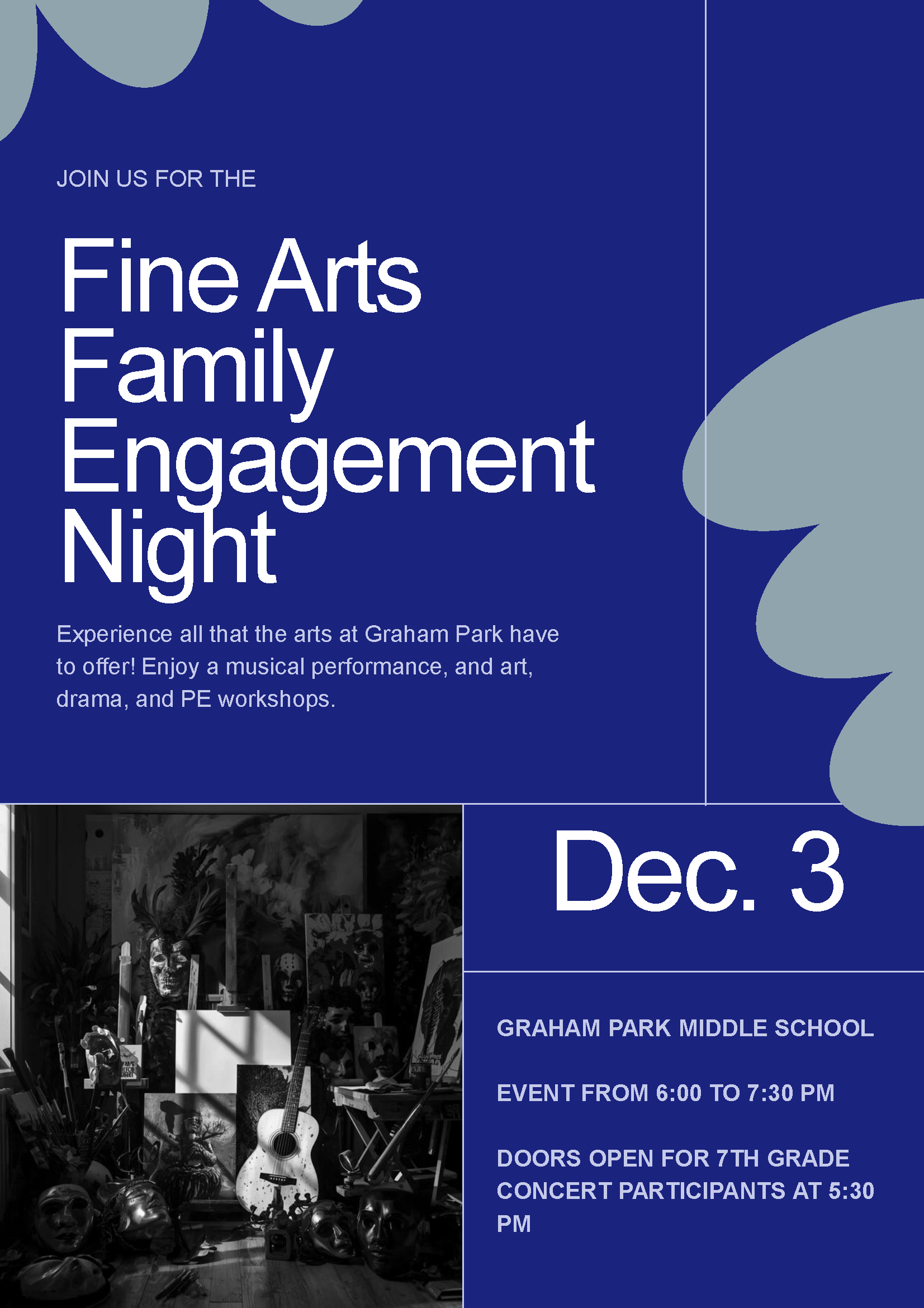 Fine Arts Family Engagement Night December 3rd, 6:00pm - 7:30pm ...